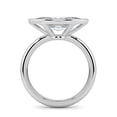 2CT Marquise Cut Lab Grown Diamond Engagement Ring East West Bezel Set ...