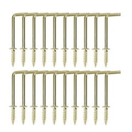 50pcs Cup Hooks Screw-in Wall 1/2 Inch Metal Thread Square Hooks Great ...