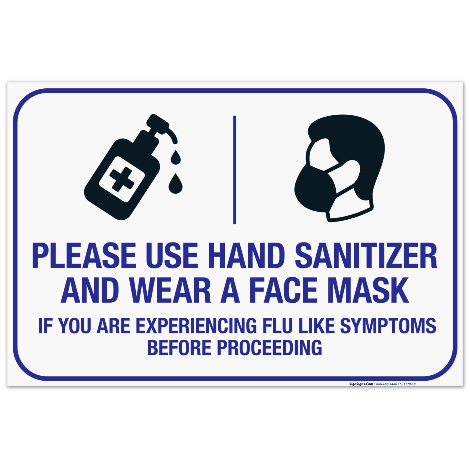 Face Masks Required Sign, 24x36 Corrugated Plastic - Walmart.com