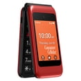 Consumer Cellular Iris Easy Flip, Red - Walmart.com