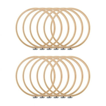 Embroidery Hoops, Bamboo Hoops with Adjustable Screw for Home Ornaments ...