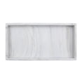 1 Pack Silicone Vanity Tray with Marble Pattern, Rectangular Bathroom ...
