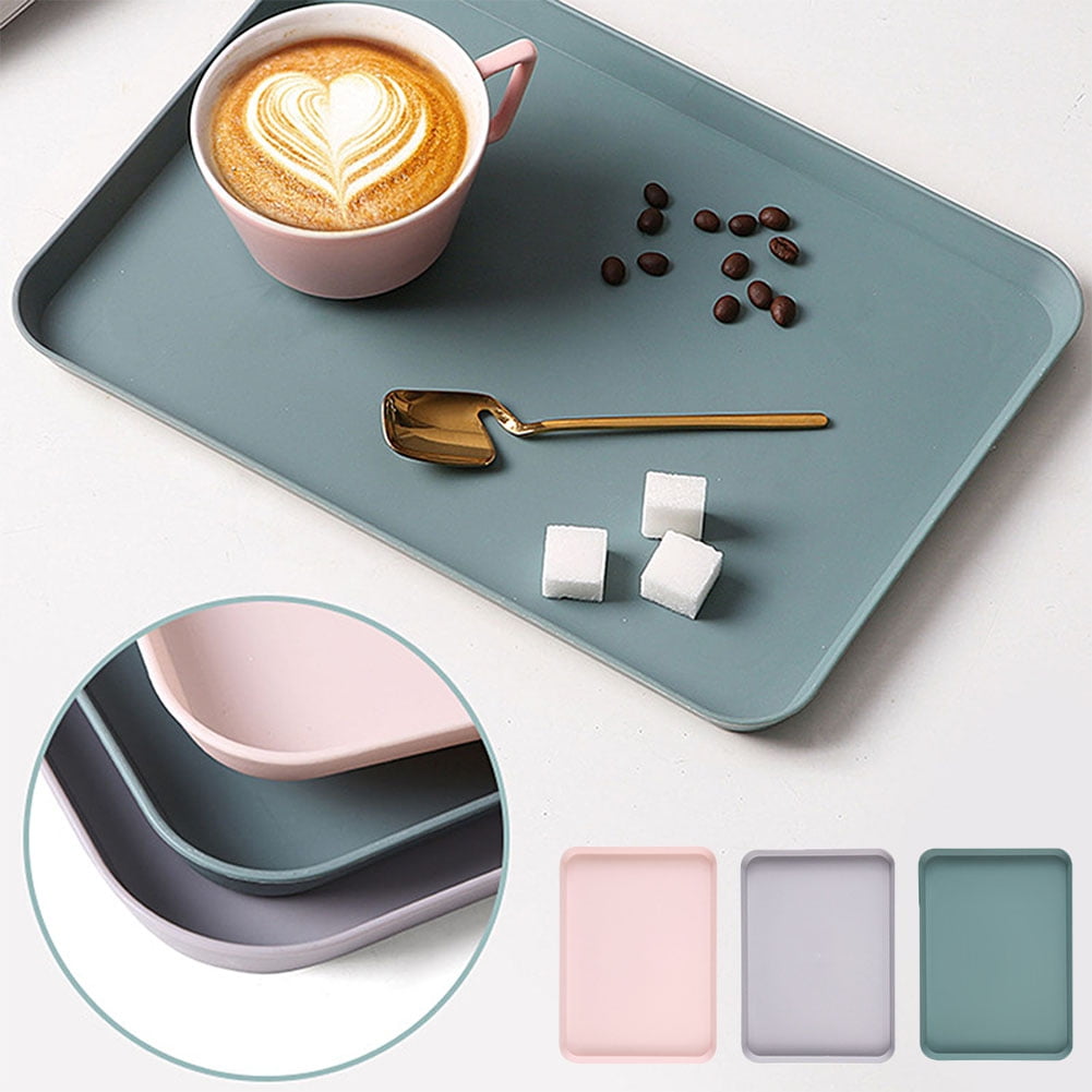 UDIYO Nordic Simple Rectangular Fruit Dessert Plastic Storage Tray ...