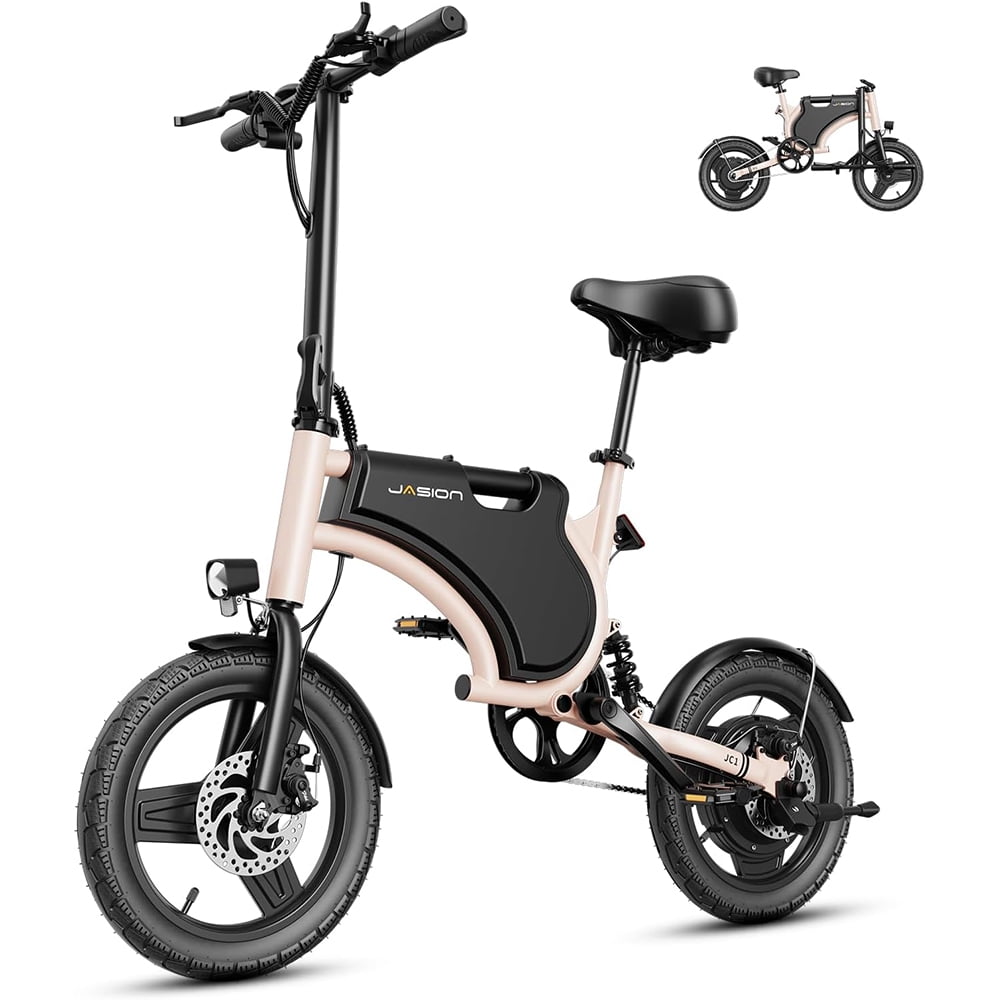 Jasion JC1 Foldable Electric Bike for Adults, Peak 600W Electric ...