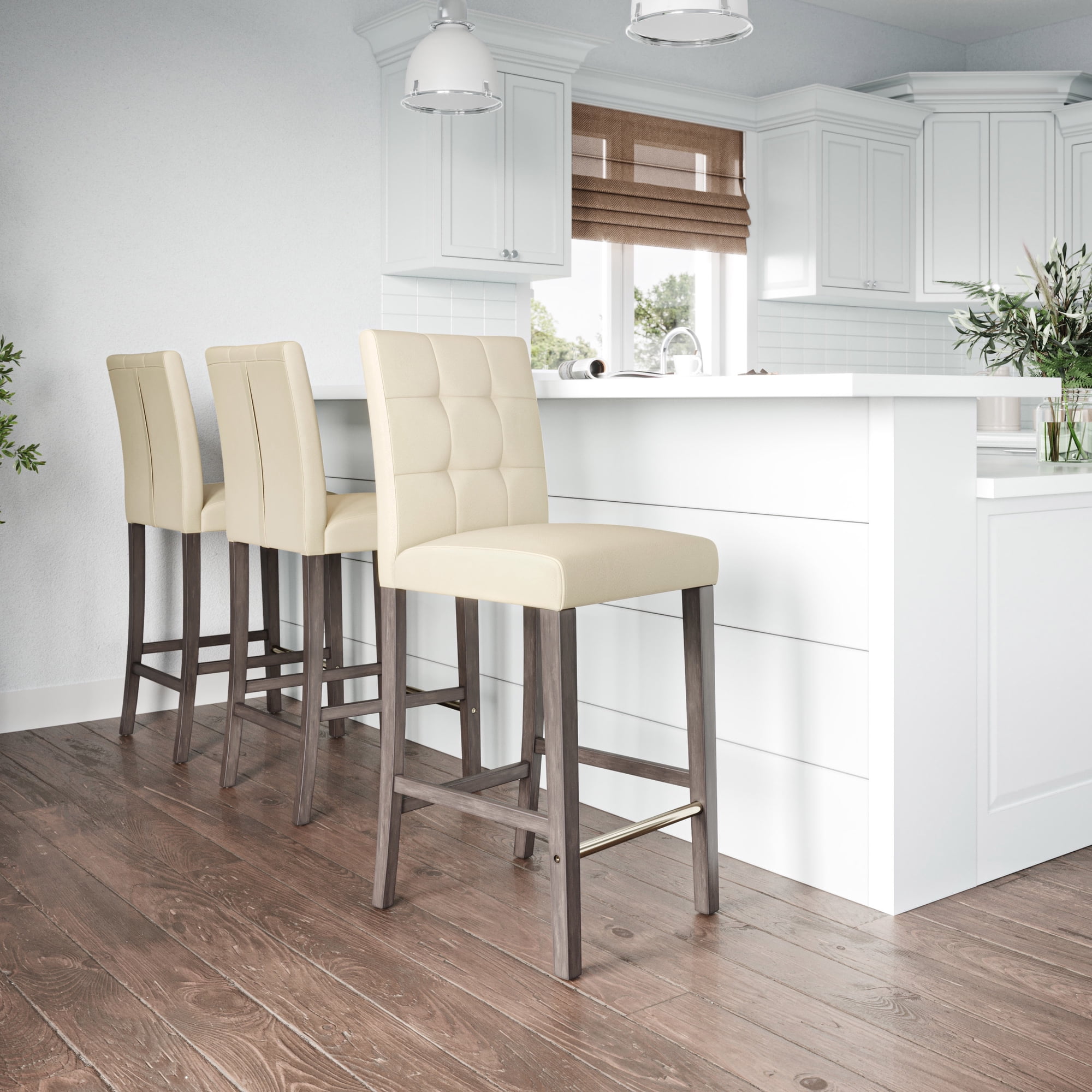 Click here for Corliving Leila Faux Leather Upholstered Indoor Ba... prices