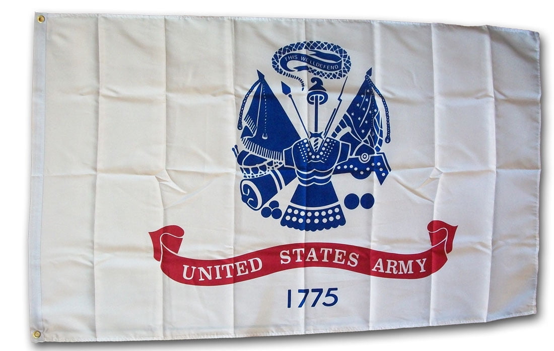 Army (White) - 3'X5' Polyester Flag - Walmart.com