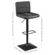 Bouclair Rust Matte Faux Leather and Metal Adjustable Bar Stool ...