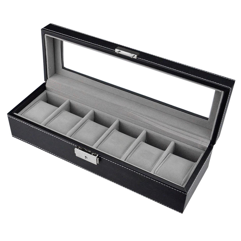 SortWise PU Watch box Jewelry box Display Storage Box Leather Vintage ...