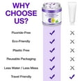 Yecuce Purple Brightening Toothpaste Tablets - Vegan, Fluoride-Free ...