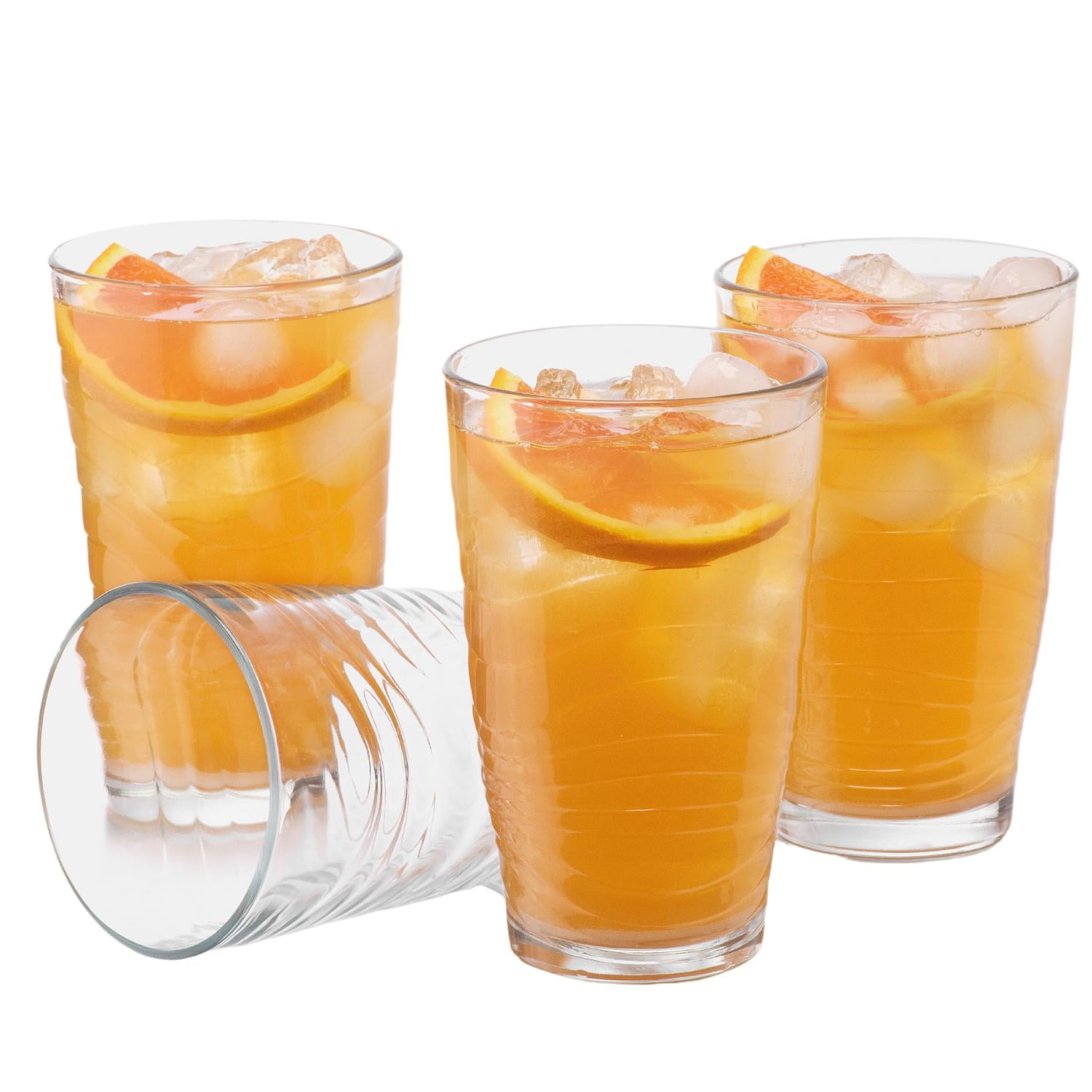 Juego 4 Vasos De Vidrio 528ml Multiuso Crista 4 Piezas Crisa 1721104 ...
