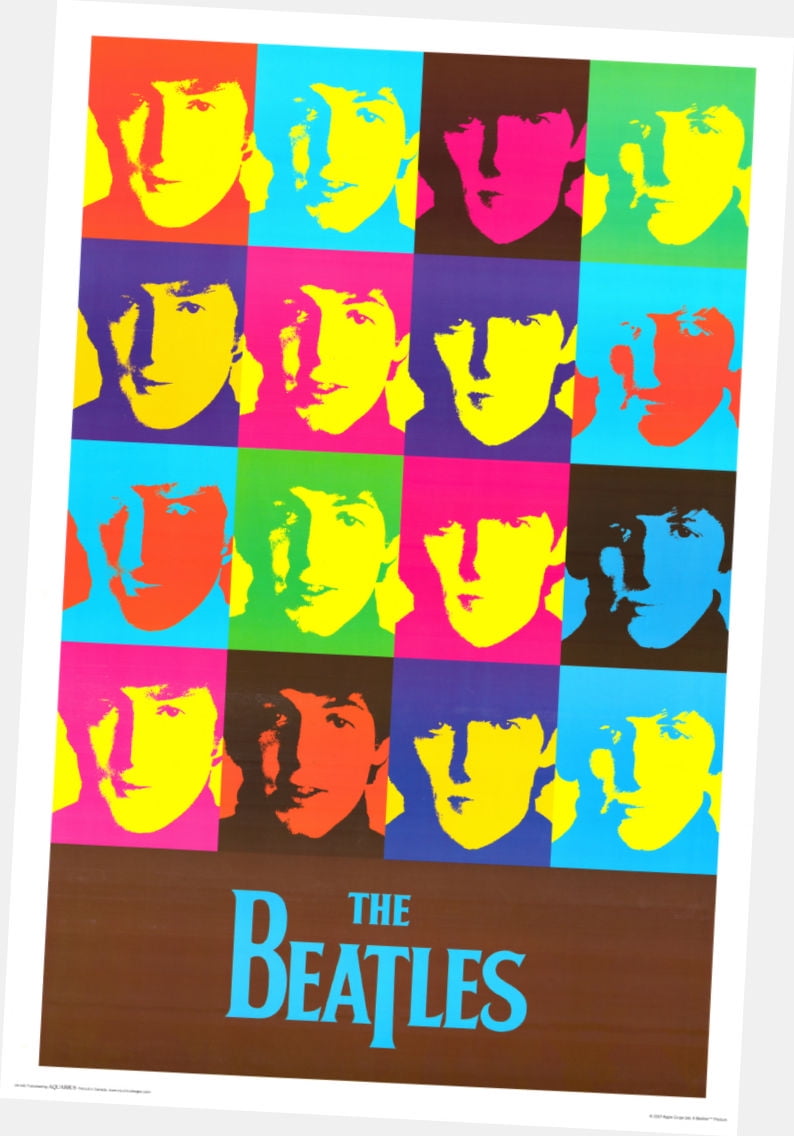 Beatles Warhol Poster 24"x36" 24x36 Multi-Color Square Adults Best ...