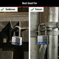 Master Lock Laminated Steel 1-3/4in (44mm) Padlock with Key, 1-1/2in ...