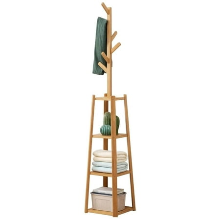 Coat Rack Freestanding Floor-Standing Coat Rack Household Vertical Coat ...