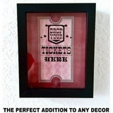 Ticket Shadow Box - 8x10 - Shadowbox - Top Loading 4" Slot Display ...