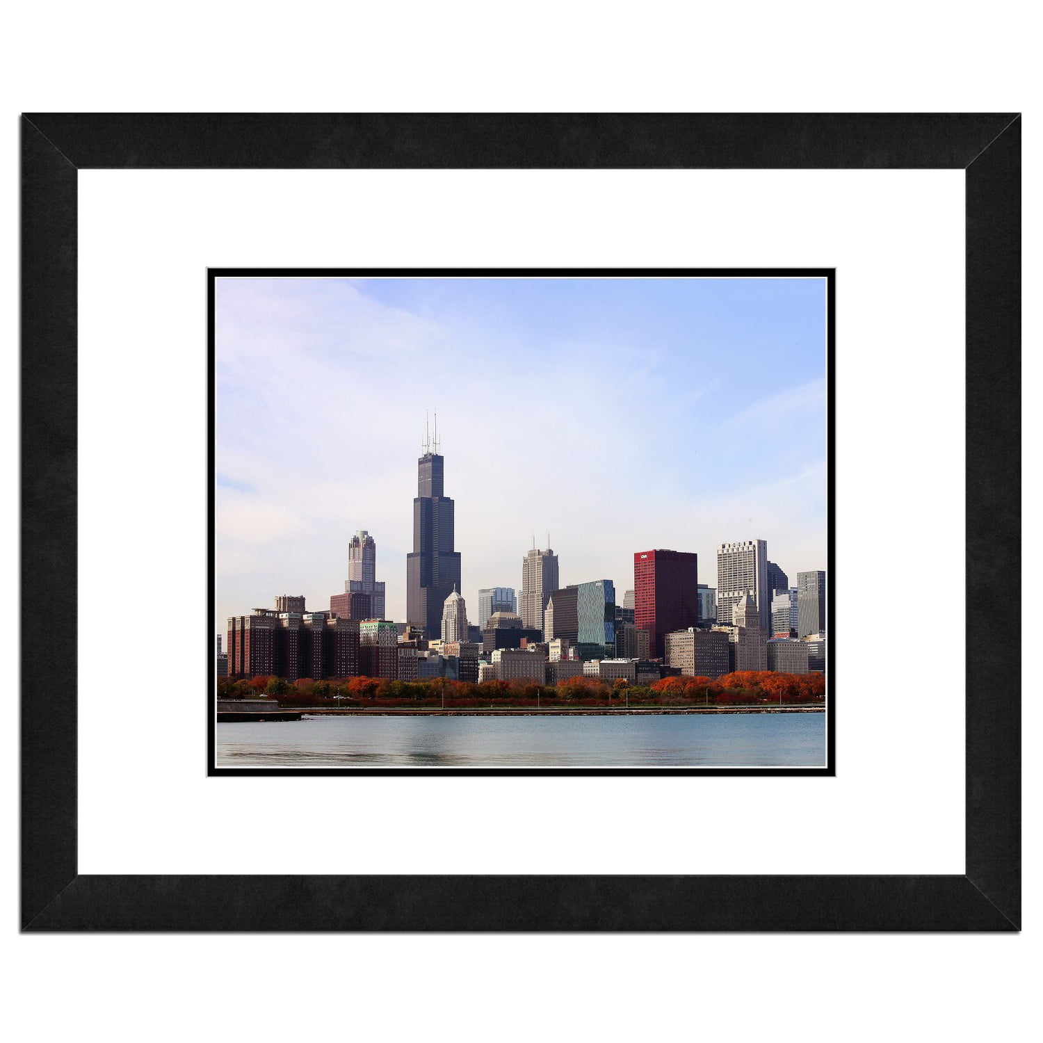 Chicago Skyline Framed Photo by Photo File - Walmart.com