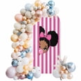 7.2FT Arch Backdrop Covers, African Girl Wedding Arch Cover Stretchy ...