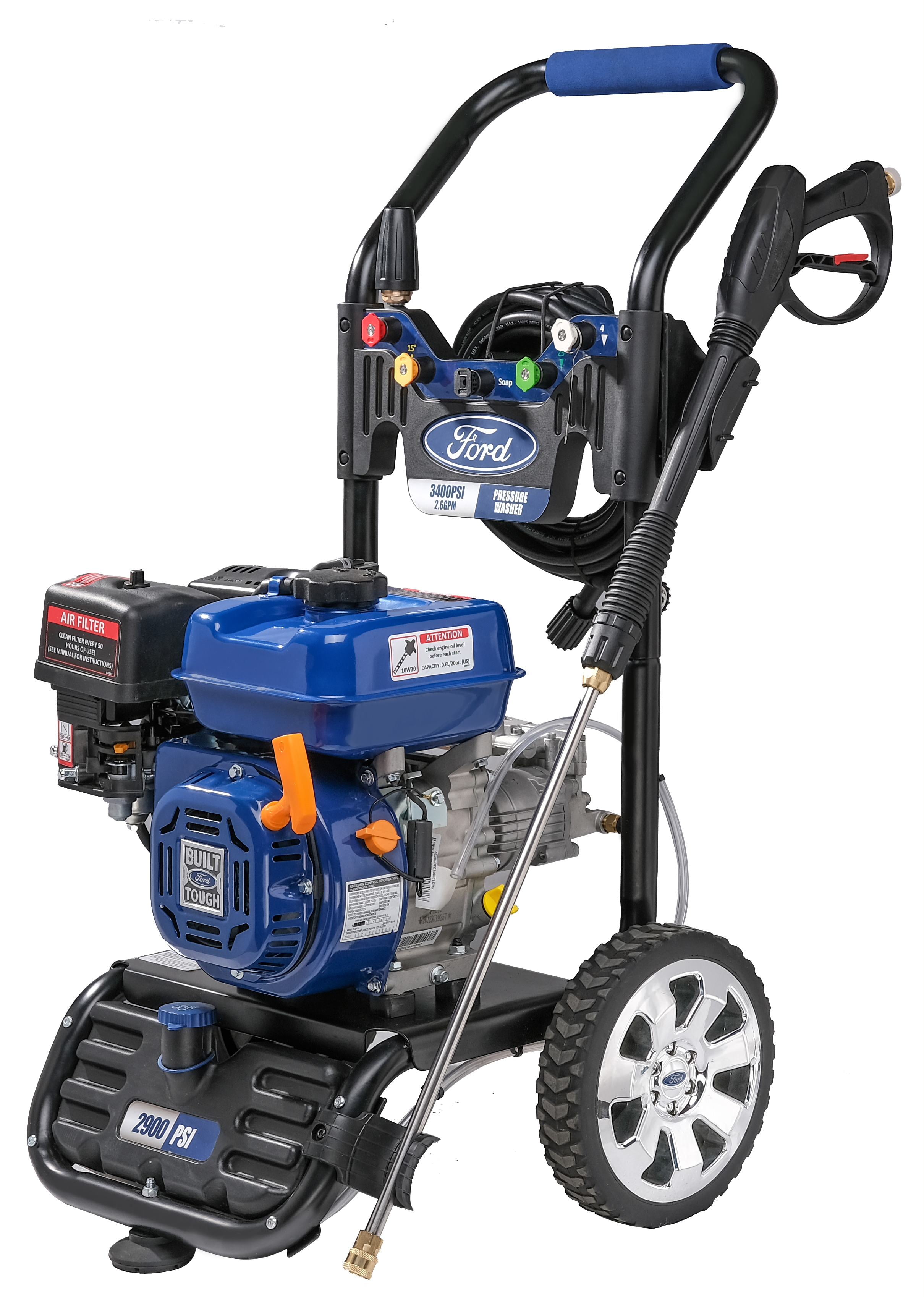 Ford Gas-Powered 3400 PSI 212cc Pressure Washer with Turbo Nozzle ...