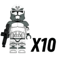 ZWVKLN Star Warriors 104th Wolfpack Clone Troopers Minifigure building ...