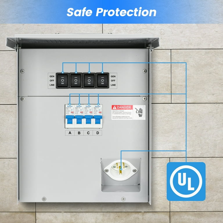 One Click To Home Generator Transfer Switch Amazon.com: Generac 6853