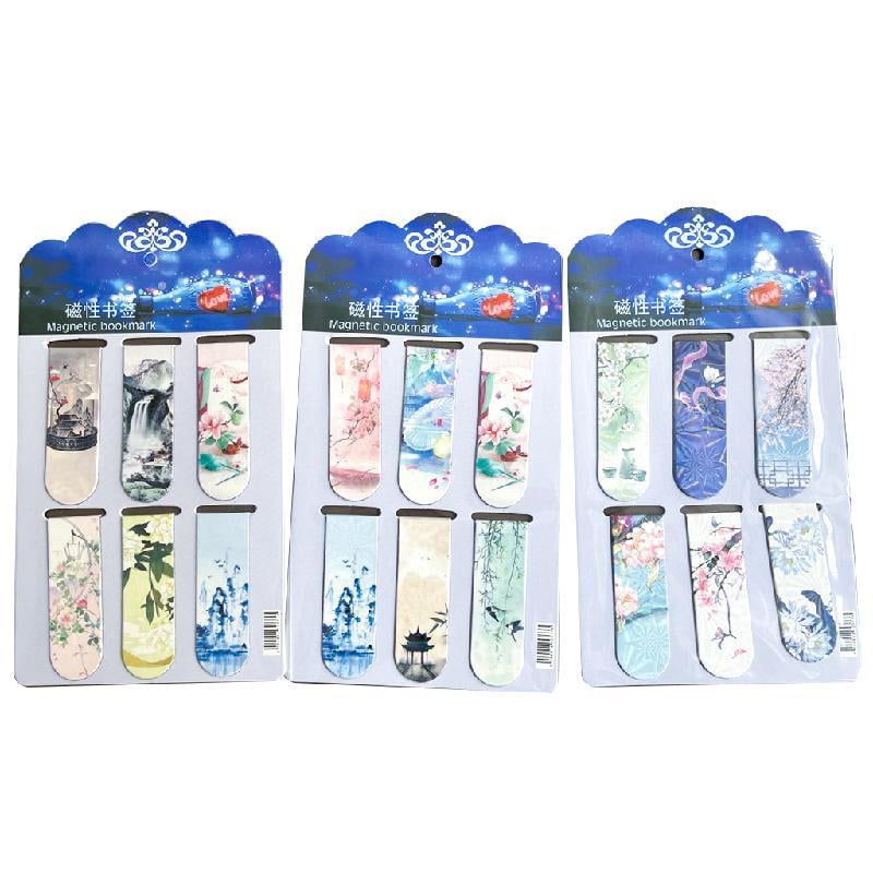 Magnetic Bookmarks Cute Book Mark Stationery Reading Accessories Paper ...