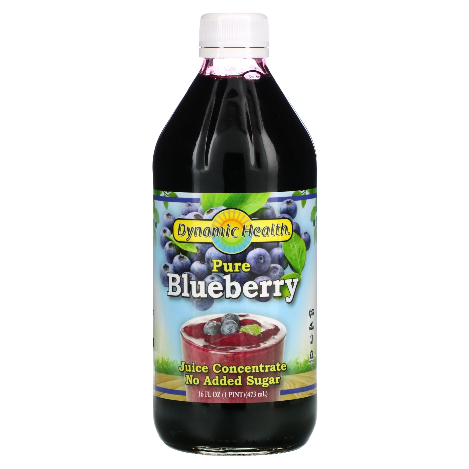 Pure Blueberry, 16 fl oz (473 ml), Dynamic Health Laboratories ...