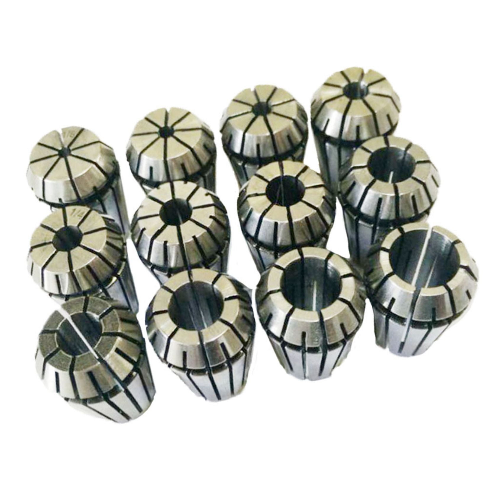 12 Pack ER20 Precision Collets Set 1/8-1/2 inch for CNC Milling Lathe ...