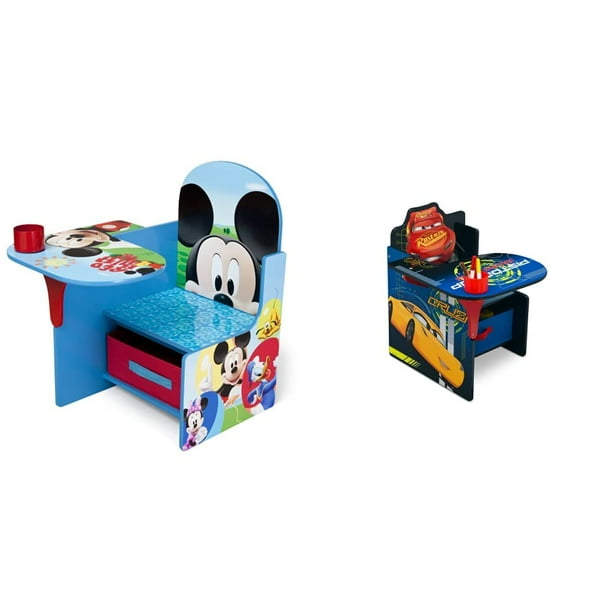 Disney Mickey Mouse Chair Desk with Storage & Pixar Delta Children ...