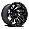 Fuel D755 Reaction 22X12 8X165.1 -44Et 124.3Cb Gloss Black Milled With ...