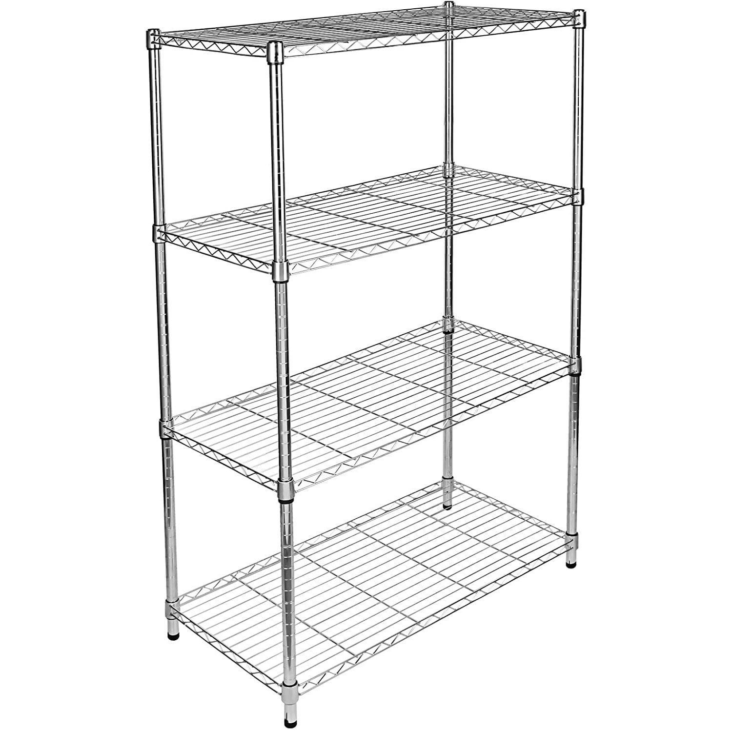 [US IN STOCK] 3-Shelf Adjustable, Heavy Duty Storage Shelving Unit on 4 ...