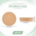 2Pcs Large Cork Lids for Jars Cork Bottle Stoppers Tapered Cork Plugs ...