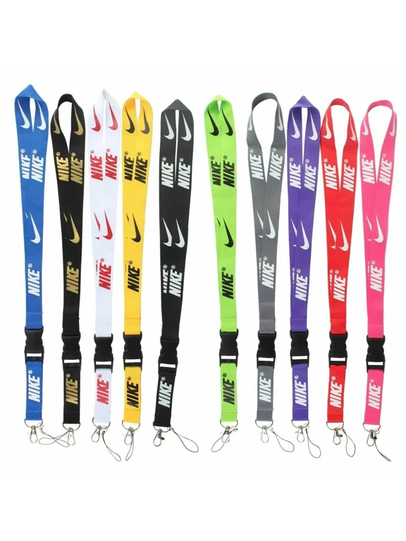 50 Pack Blue Lanyard Bulk Lanyards for Id Badges Flat Lanyard with ...