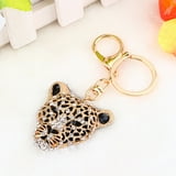 Mgaxyff New Rhinestone Leopard Keyring Charm Pendant Purse Bag Key Ring ...