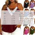 BSDJILFG Womens Plus Size Tank Tops Casual Lace Camisole V-Neck ...