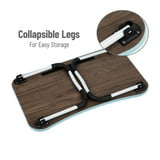 Mind Reader Foldable Bed Tray, Lap Desk with Fold-Up Legs, Freestanding ...