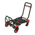 Ktaxon Heavy Duty 2 in 1 Portable Hand Cart, Foldable Dolly with ...