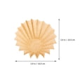 BESTYASH 50Pcs Coffee Filter Paper Unbleached Natural Khaki Basket ...