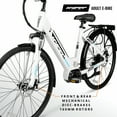 Hyper Bicycles Lightweight 700C E-Ride Electric E-Bike, 250W Mid-Drive ...