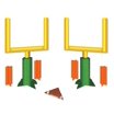 Club Pack of 12 Yellow and Green Football Goal Post Tabletop ...