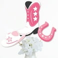 Big Dot of Happiness Rodeo Cowgirl - Pink Western Party Centerpiece ...