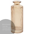 Mainstays Mini Ribbed Translucent Glass Tabletop Indoor Vase, 5.2 ...
