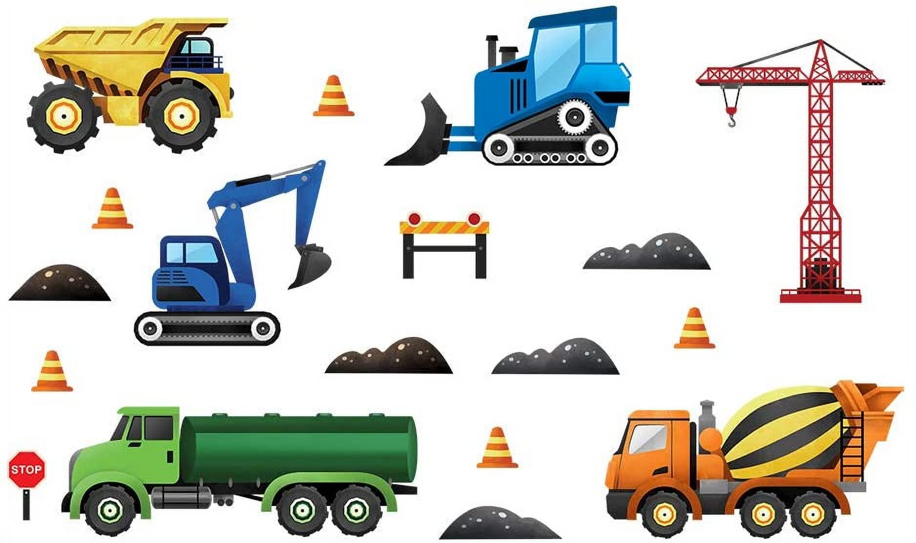 Cement Truck Scrapbook Construction Theme Heavy Equipment Sticker Set ...