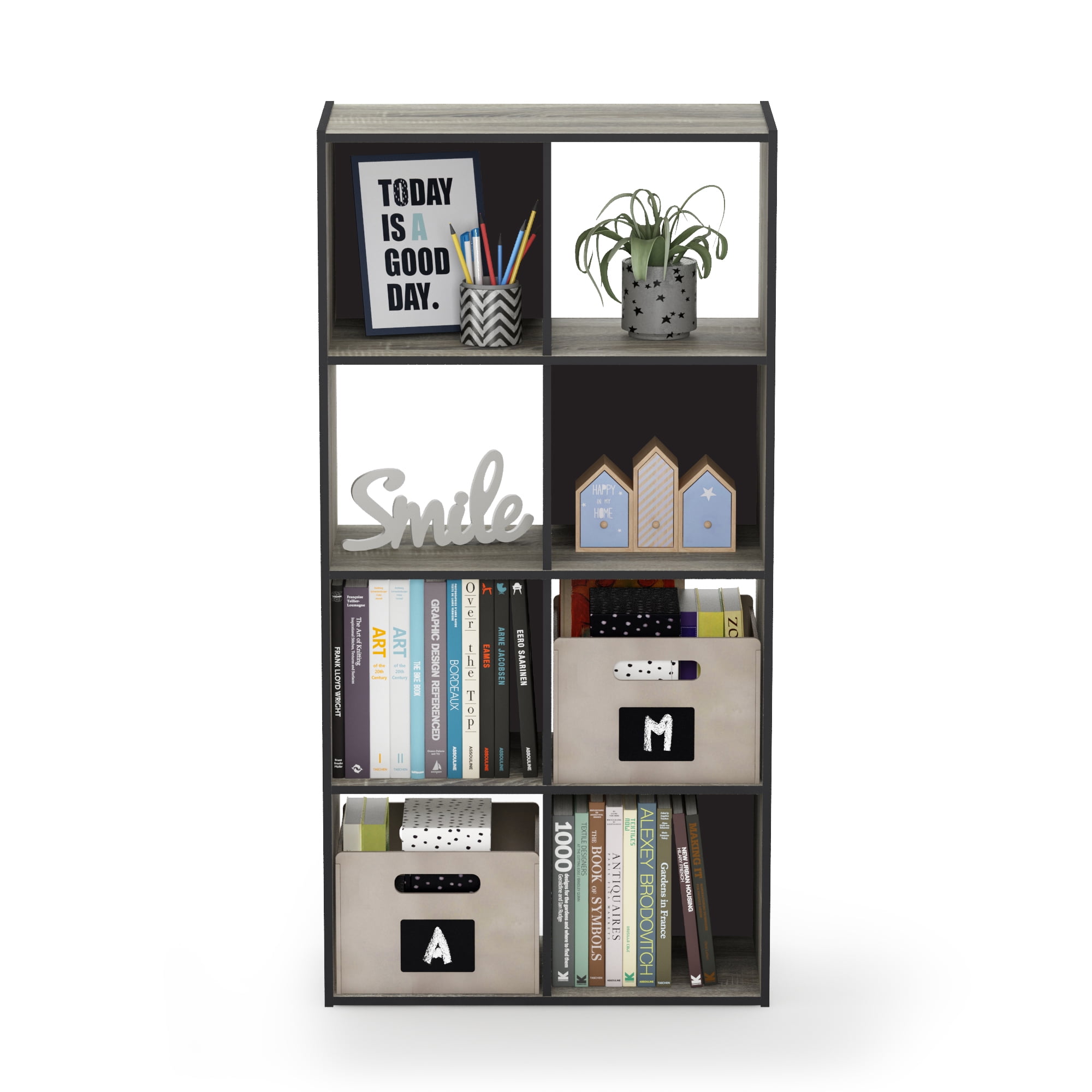 Furinno Pelli Cubic Storage Cabinet, 4x2, Espresso, 18054EX - Walmart.com