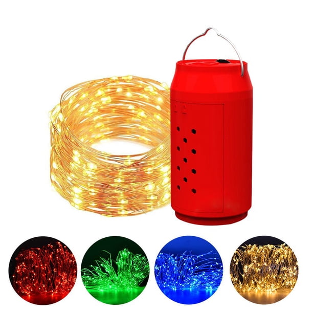Salt Water Powered Fairy Light Timing Four Colors Copper Wire Light ...