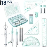 Mr. Pen Geometry Set, 13 pcs with compasses, triangles, ruler ...
