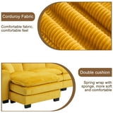 HD JUNTUNKOR Oversized Modular Corduroy U-Shaped 7 Seat Sectional Sofa ...