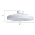 TC-HOME 23" LED Ceiling Fan Light with Bluetooth Speaker Enclosed Low ...