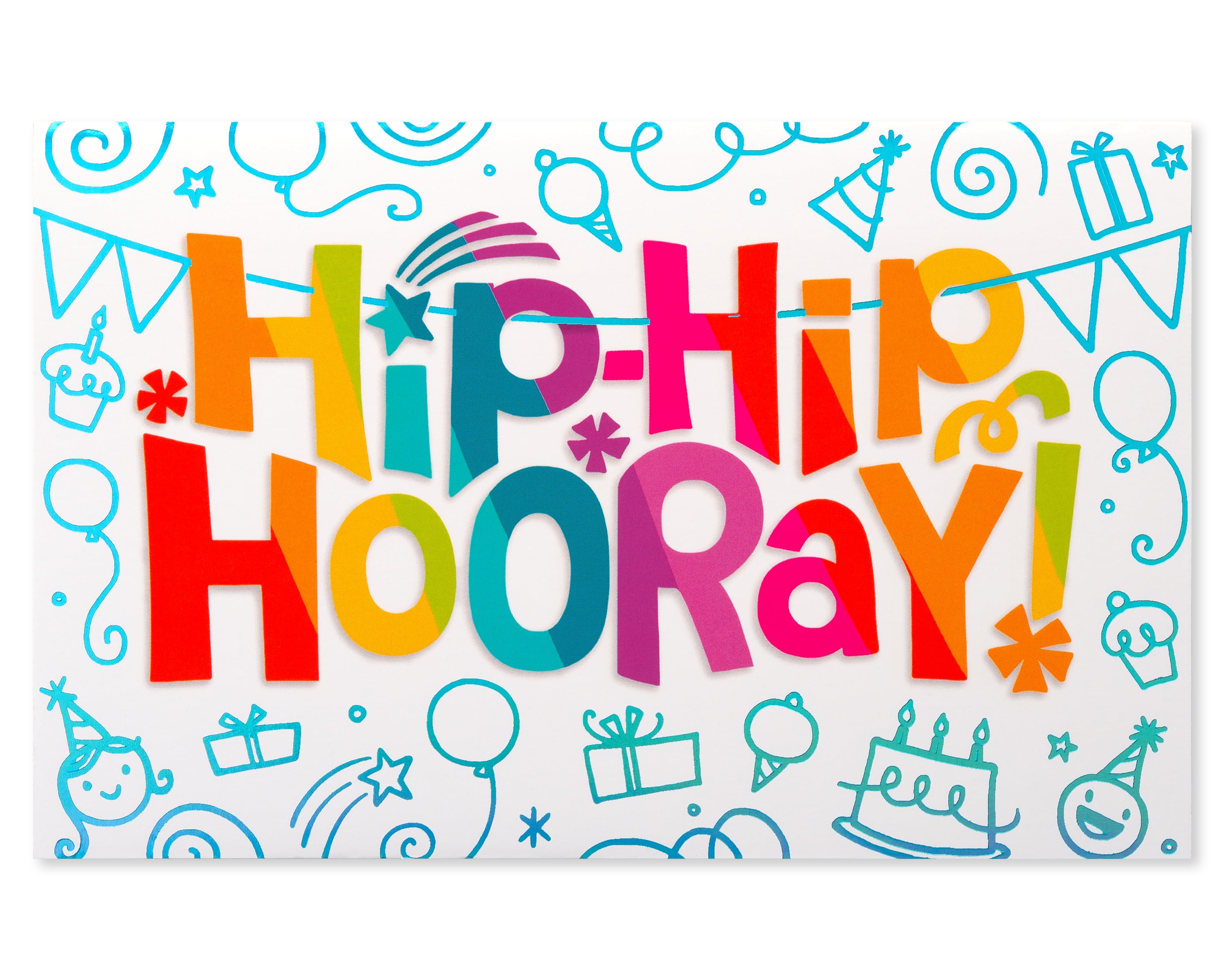 American Greetings Hooray Birthday Card with Foil - Walmart.com