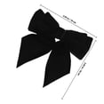 BESTYASH Reusable Black Velvet Bow Brooch Pin Large Bow Tie Style for ...