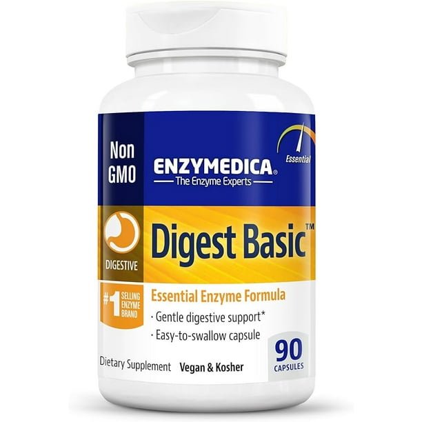 Enzymedica | Digest Basic, 90 Cápsulas. Suplemento para el apoyo divestivo. | Walmart en línea