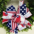 Foam Heart Wreath Independence Day Garland Door Hanging Decoration Red ...